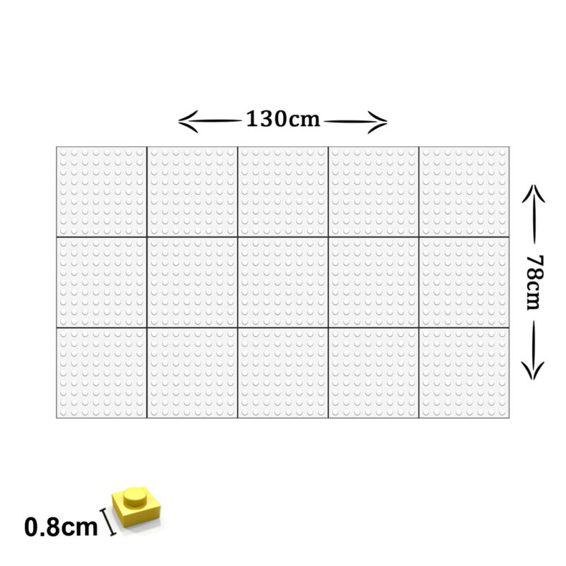 5x3 BoardsSize: 130cm x 78cmcan fit 1 - 5 Individuals - Photobrick ...